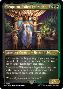 Cleopatra, Exiled Pharaoh (foil-etched) - Universes Beyond: Assassin's Creed | Bazaar of Magic