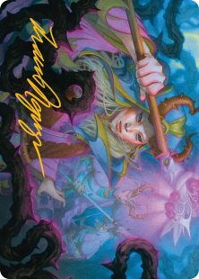 Art Card 25: Stoic Grove-Guide (signed) - Lorwyn Eclipsed Art Series ...