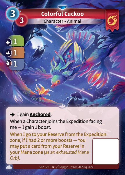 Colorful Cuckoo (F) - | Bazaar of Magic