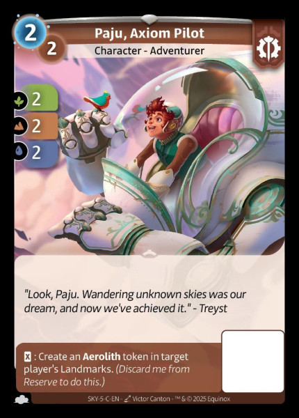 Paju, Axiom Pilot (C) - | Bazaar of Magic