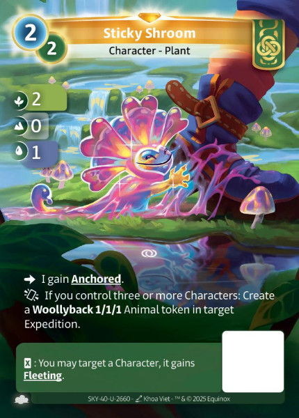 Sticky Shroom (U-3472) - | Bazaar of Magic