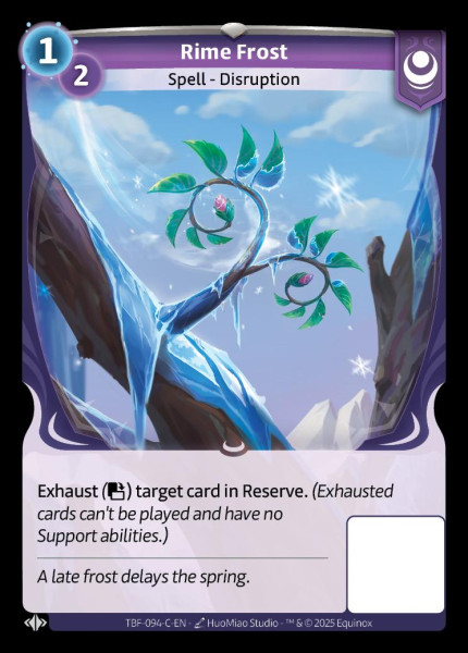 Rime Frost (R) - | Bazaar of Magic