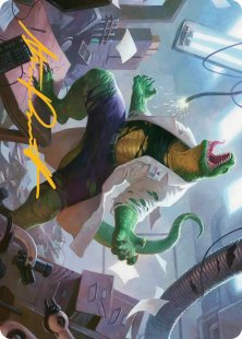 Art Card 18: Lizard, Connors's Curse (signed) - Marvel's Spider-Man Art ...