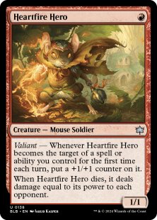 Heartfire Hero (foil) - Bloomburrow | Bazaar of Magic