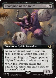 Champion of the Weird (extended art) - Lorwyn Eclipsed Varianten ...