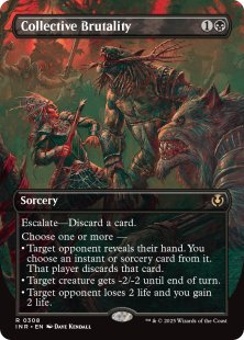 Collective Brutality (#308) (foil) (borderless) - Innistrad Remastered ...