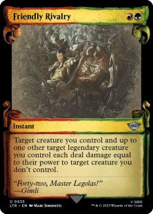 Friendly Rivalry (silver foil) (showcase) - Lord of the Rings: Tales of ...