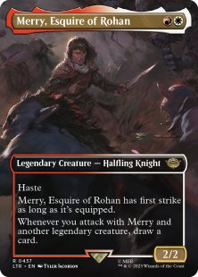 Merry, Esquire of Rohan (#325) (foil) (showcase) - Lord of the Rings ...