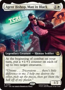 Agent Bishop, Man in Black (foil) (extended art) - Teenage Mutant Ninja ...