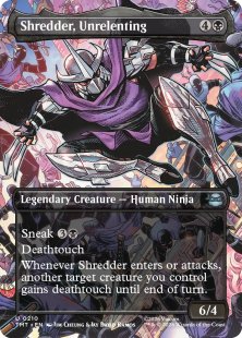Shredder, Unrelenting (foil) (borderless) - Teenage Mutant Ninja ...