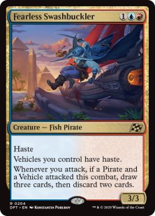 Fearless Swashbuckler (#481) (first-place foil) - Aetherdrift First ...