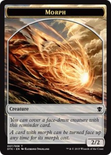 Morph reminder card (2/2) - Dragons of Tarkir | Bazaar of Magic