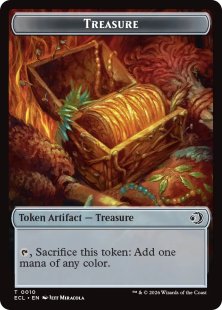 Treasure token (foil) - Lorwyn Eclipsed | Bazaar of Magic
