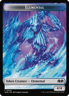 Elemental token (4/4) - Wilds of Eldraine | Bazaar of Magic