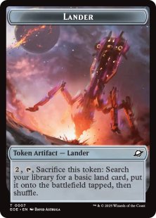 Lander token (#8) (foil) - Edge of Eternities | Bazaar of Magic
