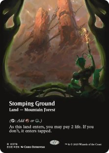 Similar cards to Stomping Ground (#378) (galaxy foil) (borderless ...