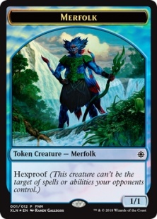Merfolk token (foil) (1/1) - Lorwyn Eclipsed | Bazaar of Magic