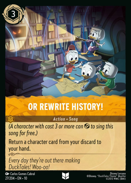Or Rewrite History! - | Bazaar of Magic