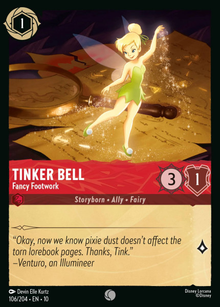 Tinker Bell, Fancy Footwork - | Bazaar of Magic