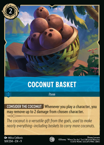 Coconut Basket (foil) - | Bazaar of Magic