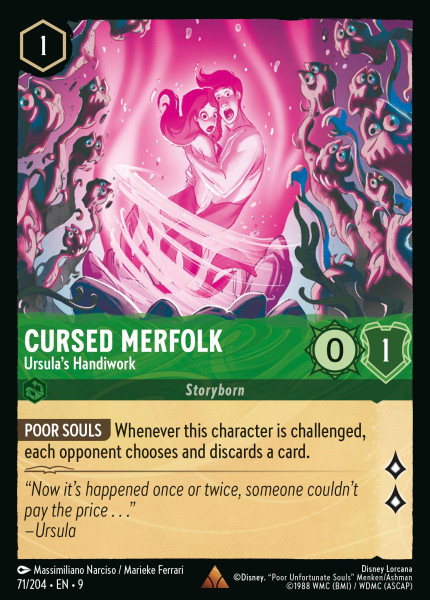 Cursed Merfolk, Ursula's Handiwork (foil) - | Bazaar of Magic