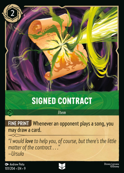 Signed Contract - | Bazaar of Magic