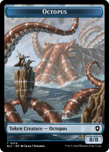 Octopus token (8/8) - Bloomburrow Commander | Bazaar of Magic