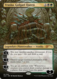 Vraska, Golgari Queen (#1702) (Bloomburrow) (borderless) - Secret Lair ...
