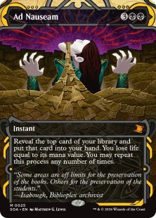Ad Nauseam (#025) (showcase) - Secrets of Strixhaven Mystical Archive ...