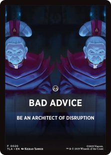 Bad Advice front card - Avatar: The Last Airbender | Bazaar of Magic