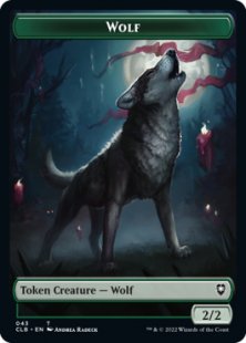 Wolf token (#1613) (2/2) - Secret Lair Drop Series | Bazaar of Magic