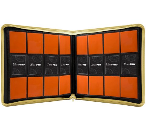 Premium Pro 12 Pocket Zippered Binder: Yellow - Ultra Pro | Bazaar of Magic