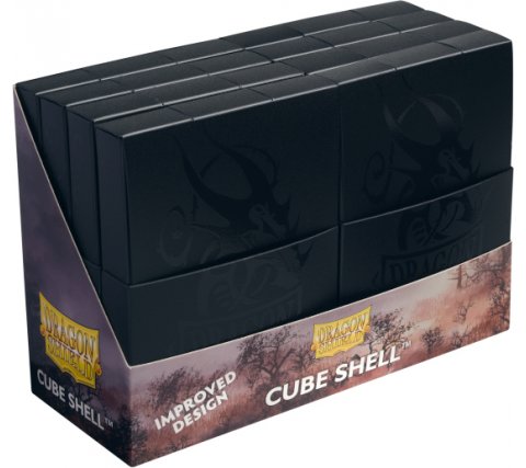 Dragon Shield Cube Shell Shadow Black (8 pieces) - Dragon Shield ...
