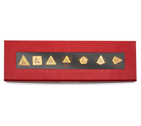 Ultra Pro Dungeons and Dragons - Heavy Metal RPG Dice Set: 50th ...