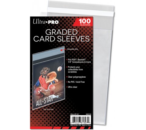 Graded Card Resealable Bags (100 pieces) - Ultra Pro | Bazaar of Magic