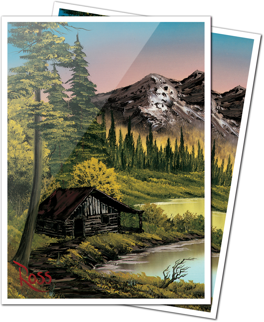 Bob Ross Verjaardagskaart Ultra Pro Bob Ross APEX Sleeves: Mountain